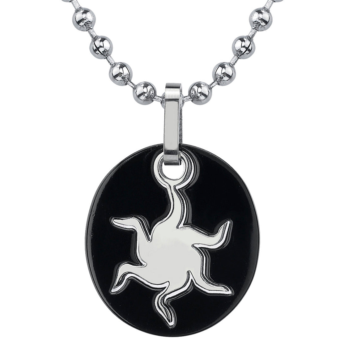 Titanium Apollo Sun Disk Medallion Necklace – Silver Jewelry Club